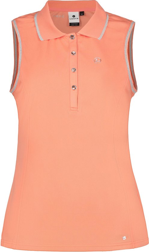 Luhta Kivisaari Polo - Golfpolo Voor Dames - Mouwloos - Roze - M | bol