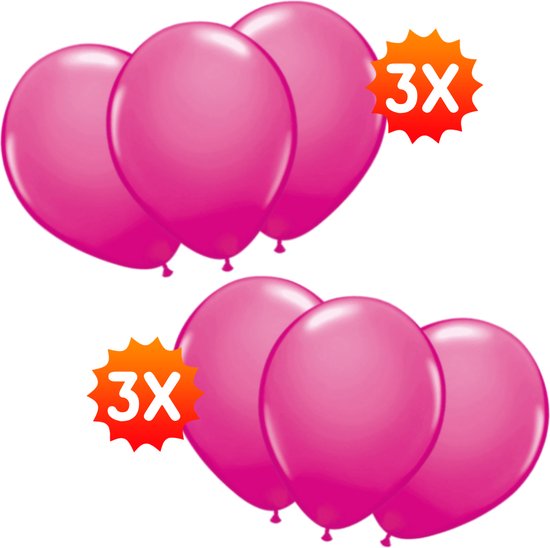 Nijntje Ballon Roze 46 cm + 6 Kleur Ballonnen 32 cm - Verjaardag ...