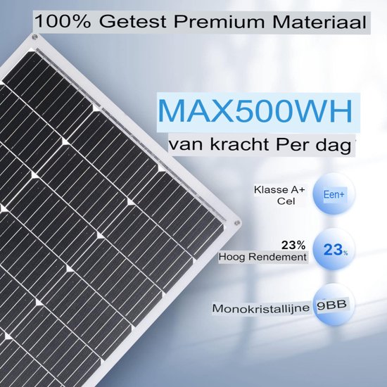 Zonnepaneel 12v - Zonnepaneel Camper - Zonnepaneel Draagbaar | bol