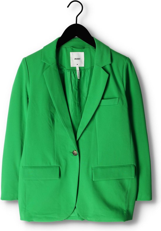 Object Objsigrid L/s Blazer Blazers Dames - Groen - Maat 38 | bol
