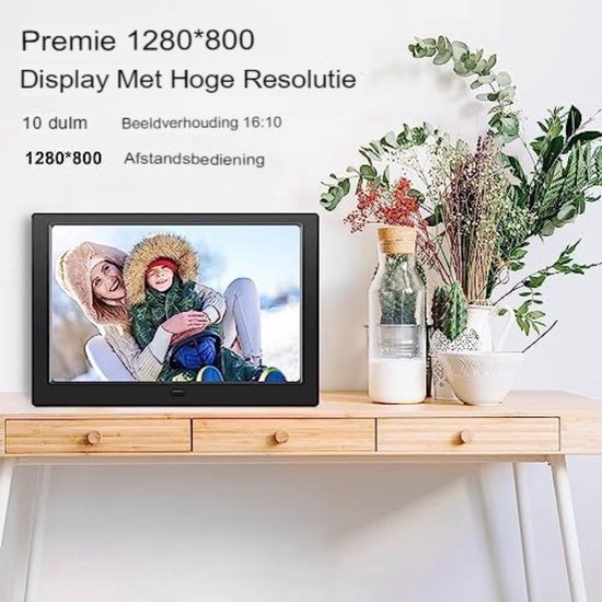 Digitale Fotolijst Met Wifi - Digitale Fotokader - Digiframe - Zwart | bol