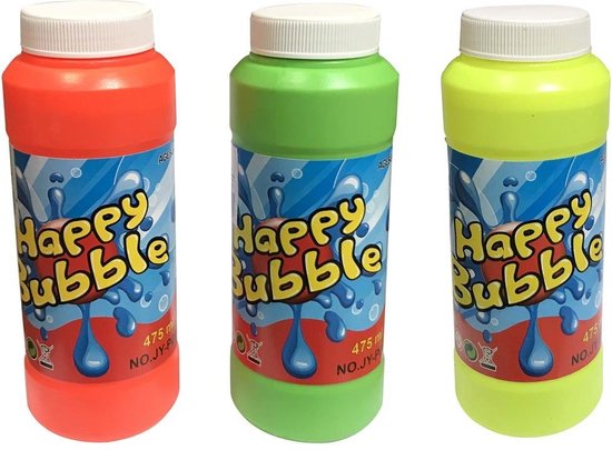 Basic Happy Bubble Bellenblaas Navulling 475 Ml | bol