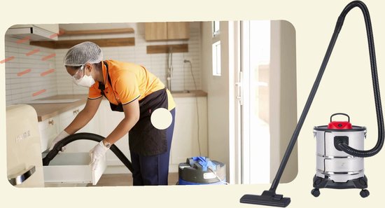 Aszuiger - As Stofzuiger 2000W – Asstofzuiger Met 20L RVS Tank voor Nat ...