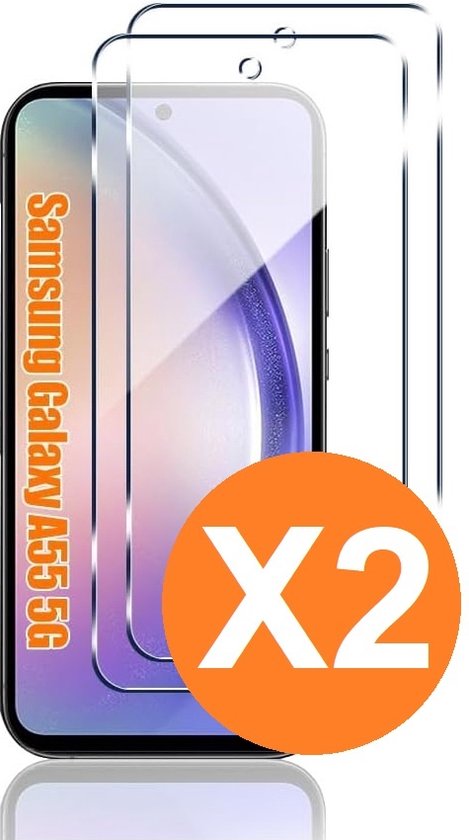 Screenprotector Geschikt voor Samsung Galaxy A55 (5G) Screenprotector Glas Gehard... | bol