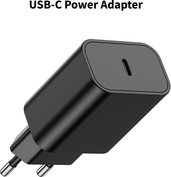 30W USB C Stekker + Oplader Kabel 2 Meter - Geschikt voor iPhone ...