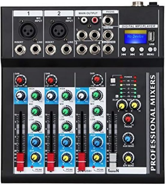 Mengpaneel dj - Mengpaneel mixer - Mengpaneel met versterker ...