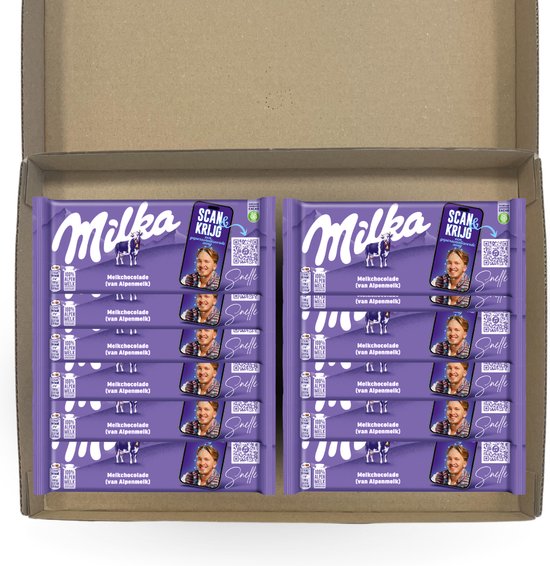 Milka Milk box - 12 stuks - Filmpakket - Cadeaupakket - Brievenbus ...