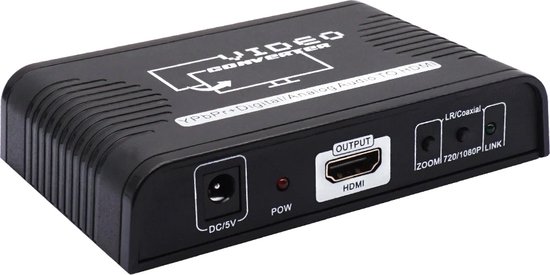 Video/Audio Converter - RCA+Y/PB/PR Component naar HDMI - Video ...