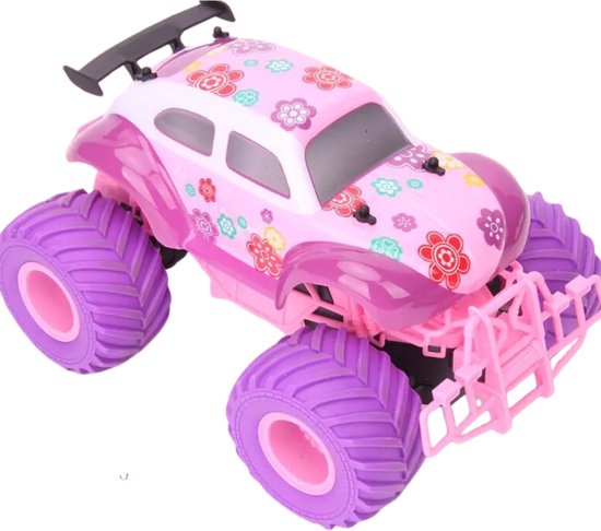 Race Auto Afstandbestuurbaar - RC Auto - Off Road - Monster Truck Roze ...