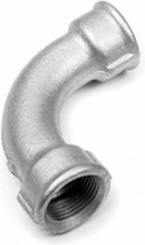 Bocht 90gr Nr.2 Gegalvaniseerd 1/2 | bol