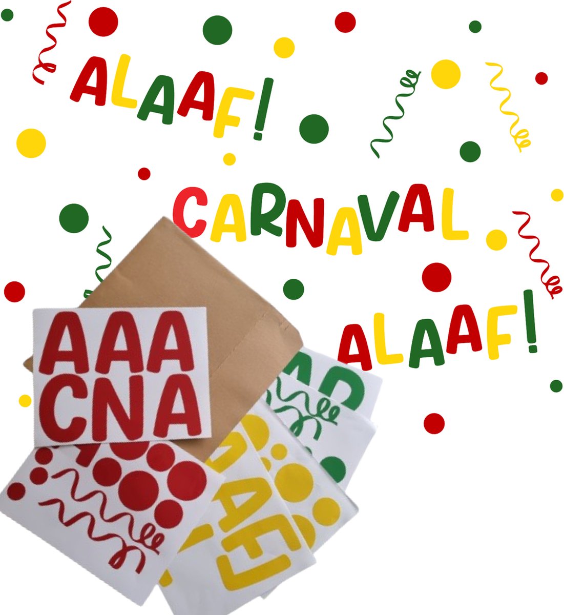 Raamstickers Carnaval | 53-Delig | Herbruikbaar | Alaaf | Carnaval ...