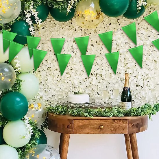 Groene Slingers Vlaggenlijn Groen Verjaardag Slinger Verjaardag ...