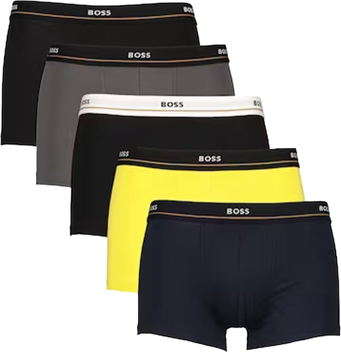 HUGO BOSS Essential trunks (5-pack) - heren boxers kort - multicolor ...