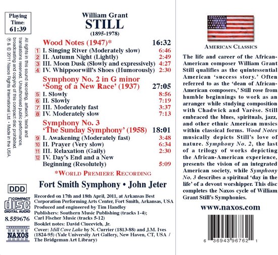 Fort Smith Symphony, John Jeter - Still: Symphonies Nos. 2 And 3; Wood ...