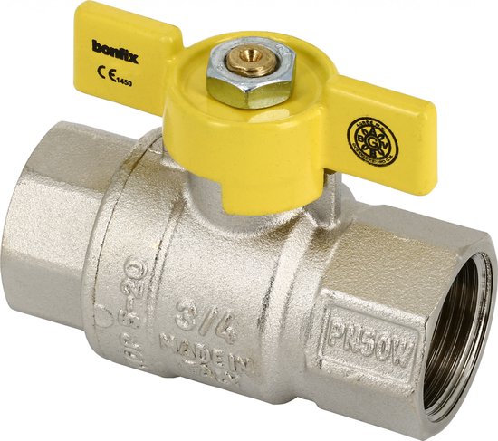Bonfix Gaskraan voor Belgi - vlindergreep bediening 3/4 - 2 x ...