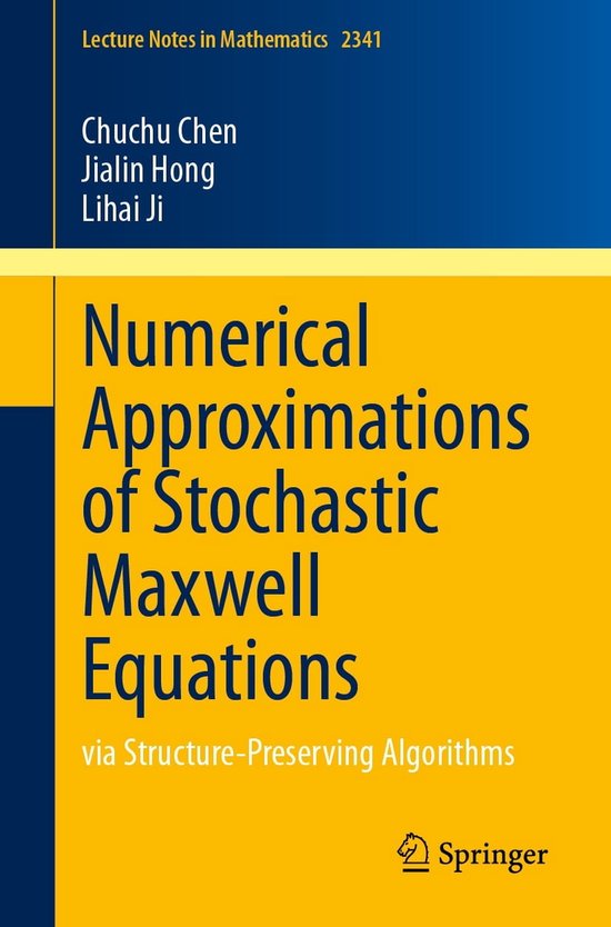 Lecture Notes In Mathematics 2341 Numerical Approximations Of 3249