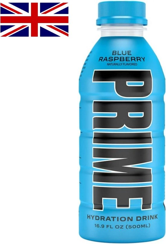 PRIME Hydration Drink Blue Raspberry Fles (500ML) (STATIEGELD FLES) | bol