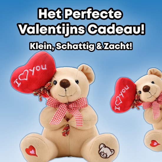 Knuffelkings® Teddybeer - Valentijn - Knuffelbeer - Valentijn Beer - I ...