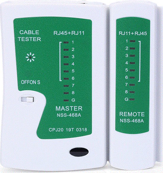 Pro LAN Netwerk Tester Set - RJ45 / RJ / RJ11 / CAT5 / CAT5e / Cat6 ...