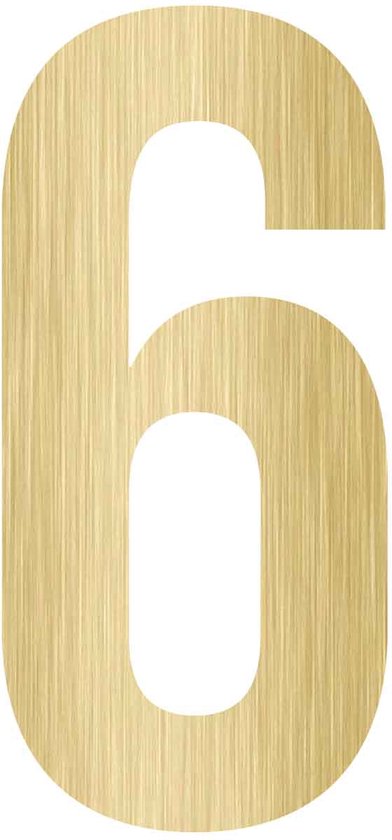 MDF Cijfer 6, creatief, knutselen, deco, 1 stuk, 6mm mdf 20cm | bol