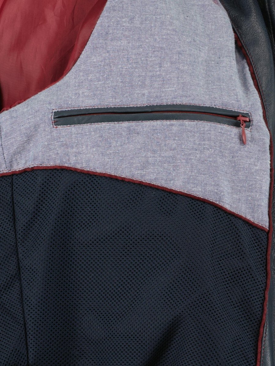 Donders 1860 Lederen jack Blauw Leather Jacket 52349/799 | bol