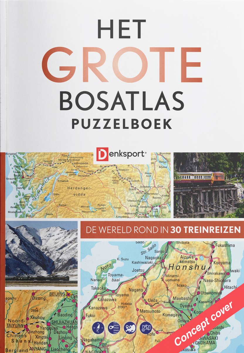 Denksport - Het Grote Bosatlas Puzzelboek - Treinreizen, Peter Vroege ...
