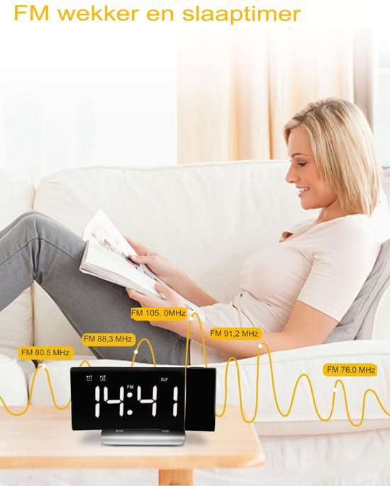 Velox Digitale Wekker Met Projectie - Digitale Wekker Kinderen ...