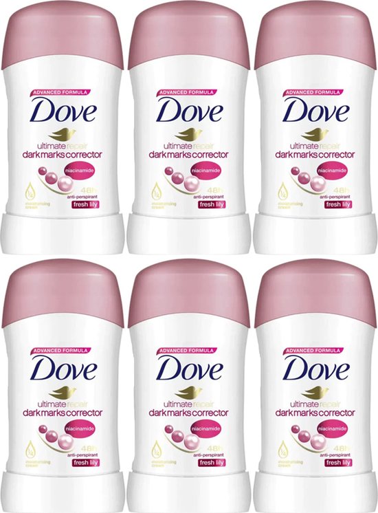 Dove Deodorant Stick Ultimate Repair - Fresh Lili - 6 x 40 ml ...