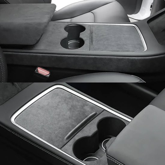 Tesla Model 3 Luxe Alcantara Console Cover - Stijlvolle Bescherming ...