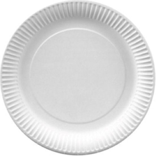 Bord - Karton - Wit - Rond - ø180mm - 1.000 stuks | bol