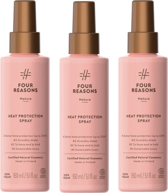 Four Reasons Heat Protection Spray 150ml - 3 stuks | bol