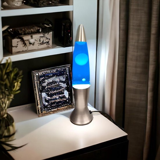 Lavalamp - Blauw - 40 cm - Lava Lamp - Lavalampen | bol