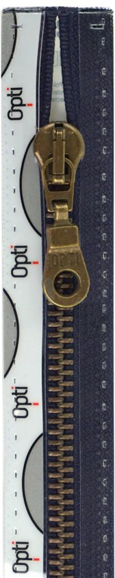 Rits donkerblauw antiek 75cm deelbaar Opti | bol