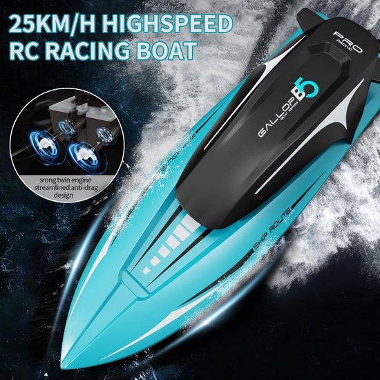 RC Boot - Bestuurbare boot - Speedboot - Voor jongens en meisjes ...