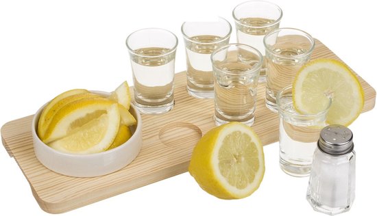 Tequilla shotjes drinken serveerplank - 9-delig - Shotjes drinken met ... Tequilla shotjes drinken serveerplank - 9-delig - Shotjes drinken met ...