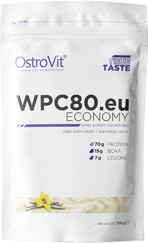 Protein Poeder - OstroVit WPC80.eu ECONOMY 700 g - 700 g - Chocolade | bol