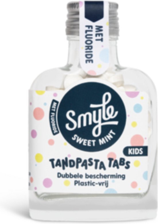 Smyle Tandpasta Tabs Kids Freshmint met Fluoride - 65 stuks | bol