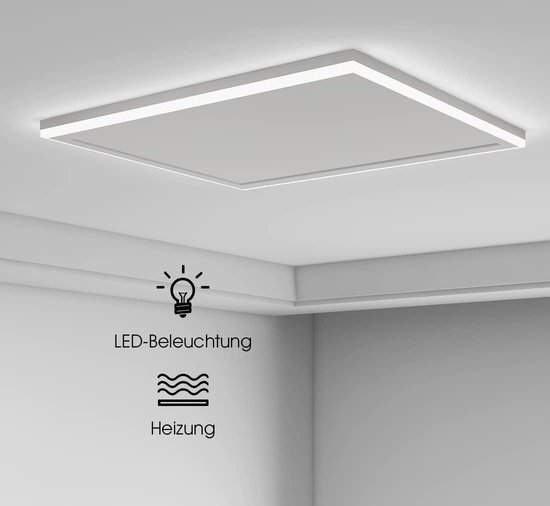 QH-HL Serie Wifi infraroodpaneel met led verlichting 63 x 128 cm - 840Watt | bol