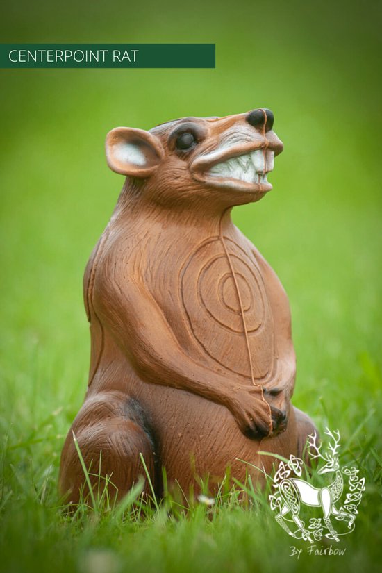 3D SITTING RAT TARGET BY CENTERPOINT | bol