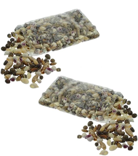Kleine decoratie strand schelpen/schelpjes - zak van 2x kilo - mix ...