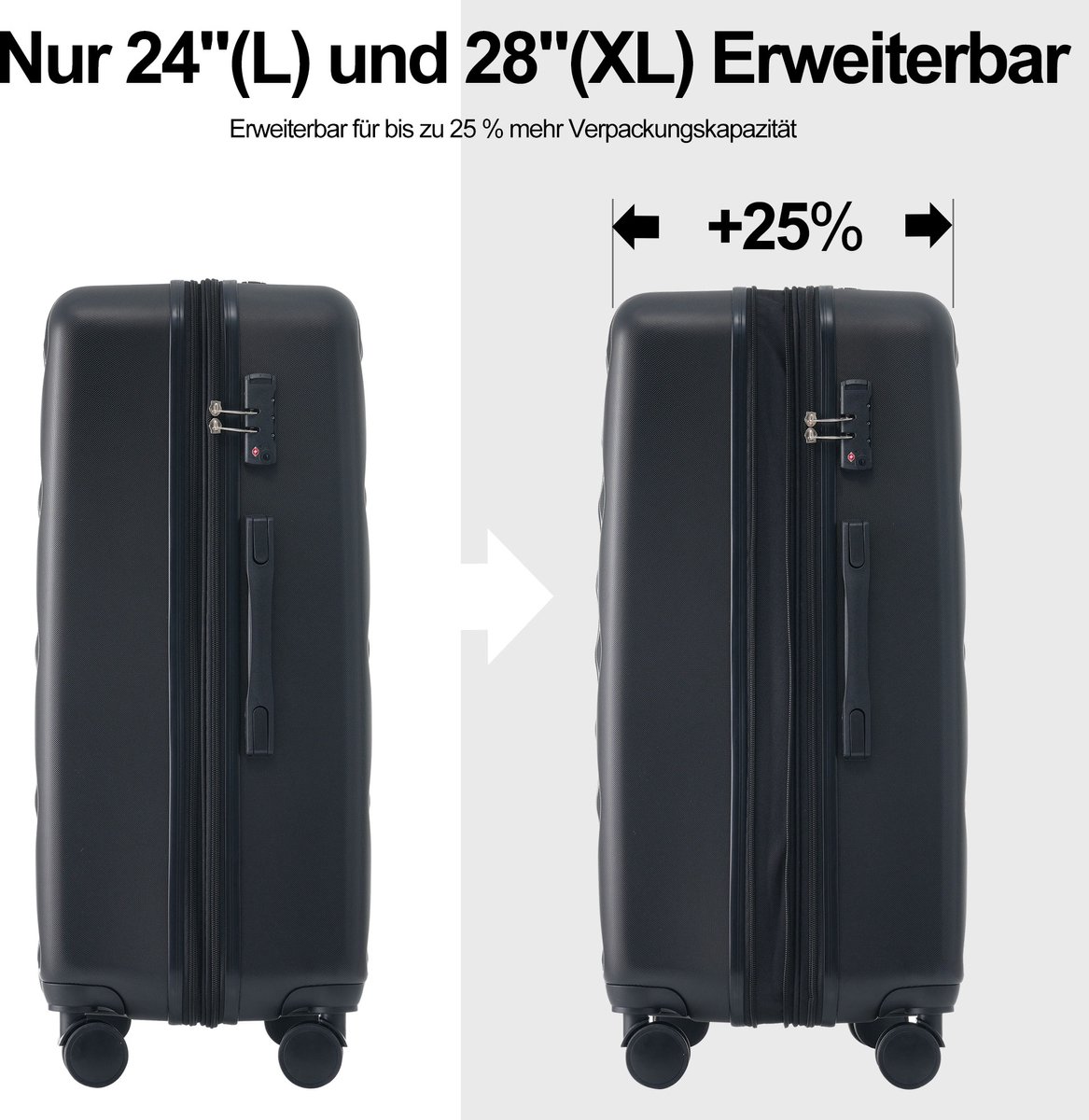 Blazelife Reiskoffer met wielen - reiskoffer groot - 93L - Koffers ...