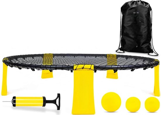 Roundnet - Set - Speelnet - 2 Ballen - Pomp - Opbergtas - Roundball ...