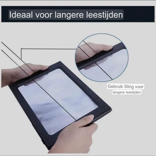 Vergrootglas met Verlichting Voor Senioren Low Vision Boek Lezen- Loep ...