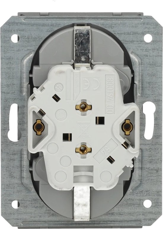 Gira dubbel stopcontact met randaarde en shutter voor 1,5-voudige ...