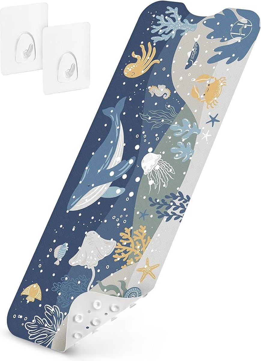 Badmat kinderen 100x40cm | Anti-slip badmat in 3 leuke designs | Extra ...