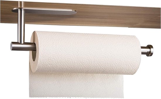 Keukenrolhouder zonder boren, papierrolhouder, zelfklevend, praktische ...