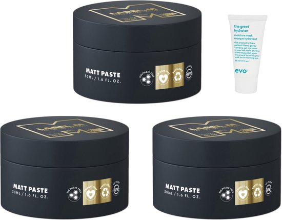 3x Label.M Matt Paste 120ML + WILLEKEURIG Travel Size | bol
