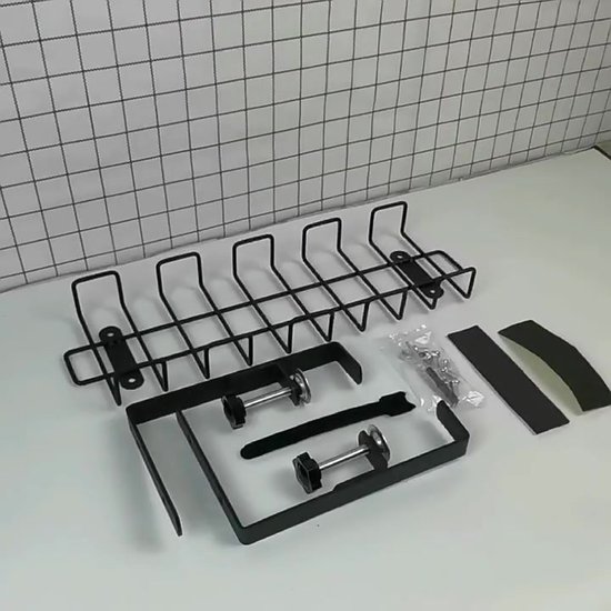 Kabel Organiser Rek Onder Bureau - 40 cm - Kabelgoot Bureau - Kabelbox ...