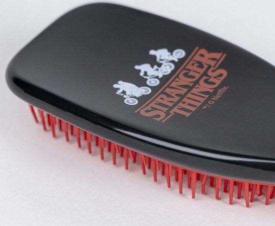 Ontwar Haarborstel Stranger Things Rood Zwart | bol