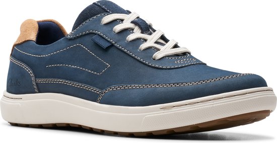 Clarks Sneaker Mapstone Trail Blauw Nubuck | bol